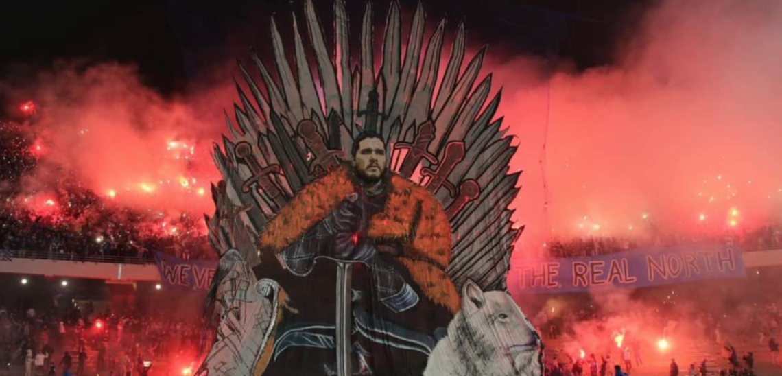 Vidéos. Le tifo "Game of Thrones" des Ultras Hercules de Tanger , H24info
